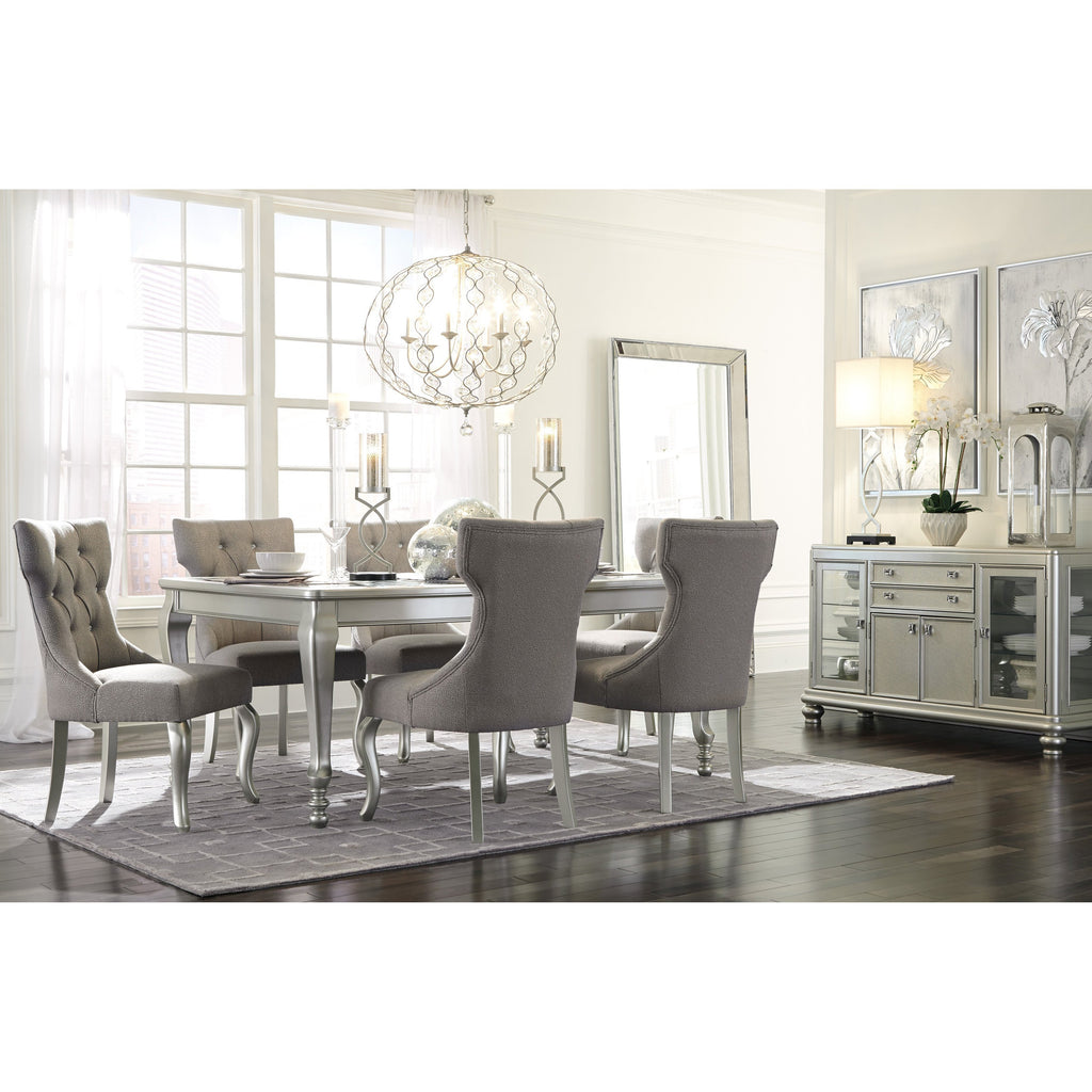 Coralayne Silver Rectangular Dining Room Set Bella Furniture